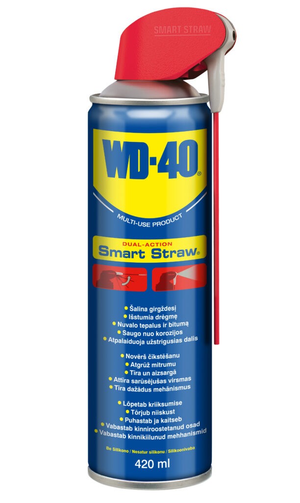 WD-40 Smart Straw speciālā eļļa, 420ml | WD-40-420 - savsauto.lv